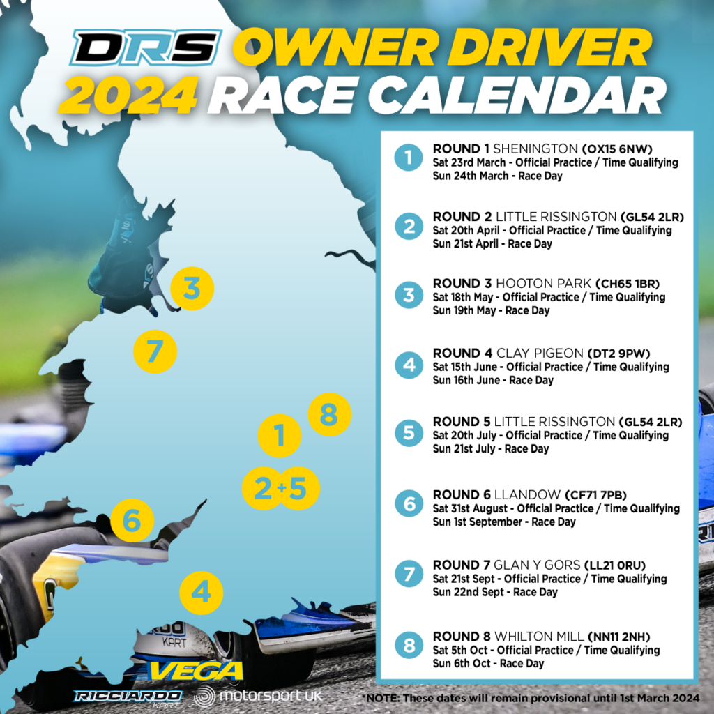 DRS Calendar 2024 – Daniel Ricciardo Series
